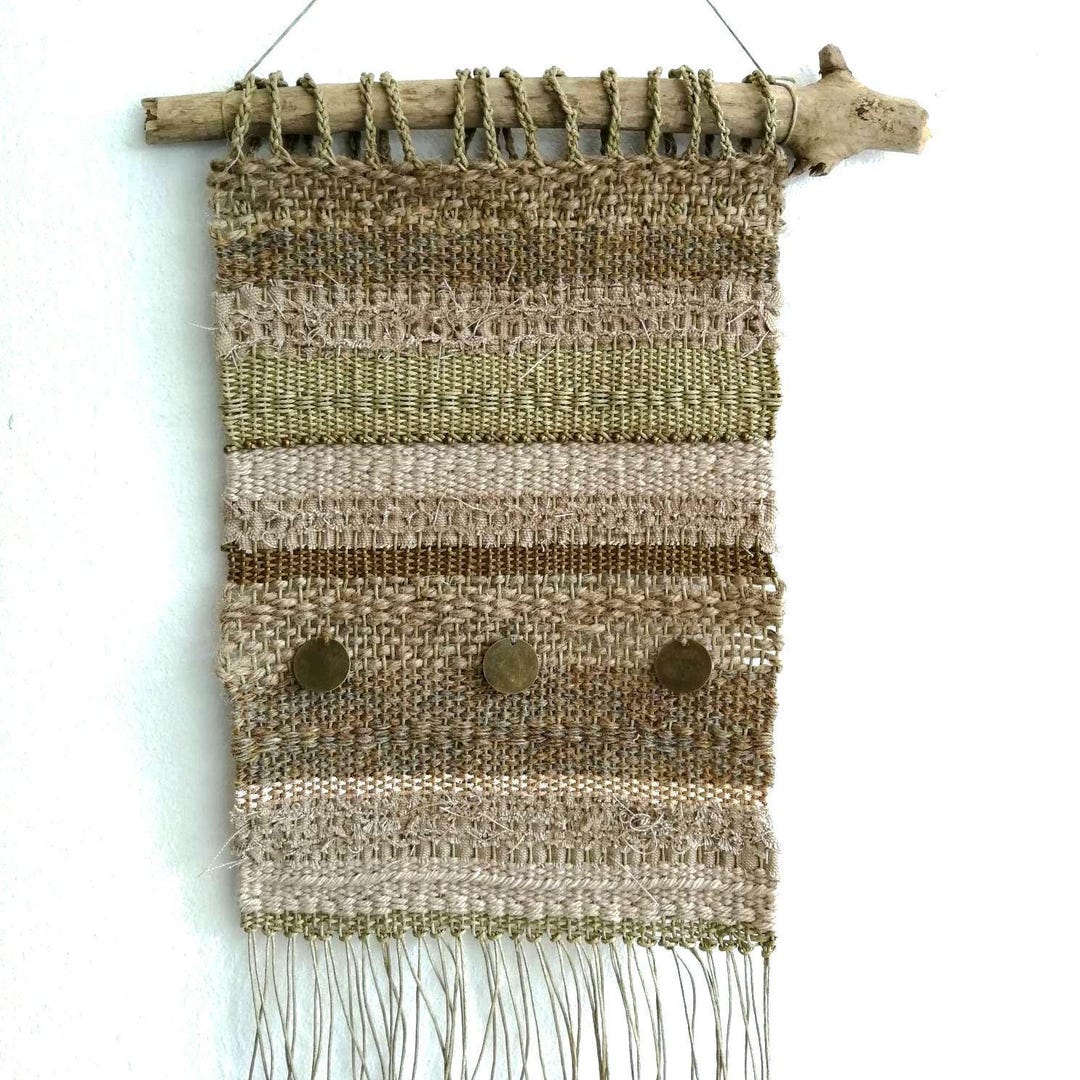 Small Woven Tapestry, Modern Weaving Wall Hanging, Bohemian Wall Decor ...