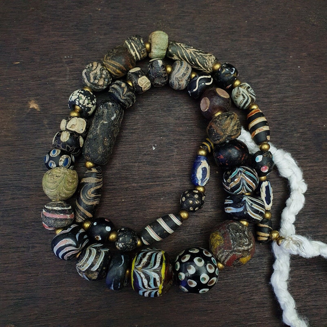 41 Ancient Roman to Early Islamic Mosaic Gabri Glass Beads C. 1st-7th ...