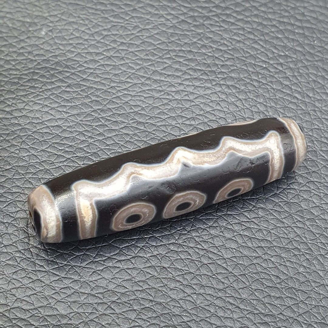 Unique Eyes Pattern Himalayan Tibetan 7eyes Dzi Agate Bead Amulet - Etsy