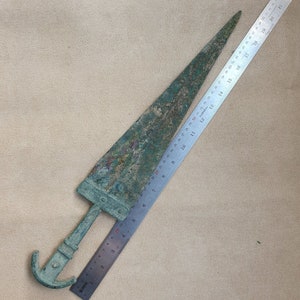 Ca.1000-800 Bc Amazing Ancient Greek Archaic Period Bronze Sword #sw3 ...