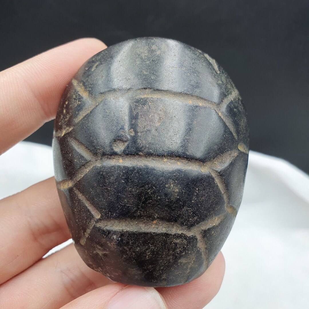 Antique Black Magnetic Stone Mysterious Animal Carving Jade - Etsy