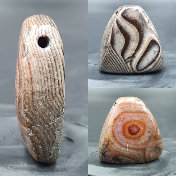 Ancient Rare Agate Stone Roman King and Queen Intagli… - Gem
