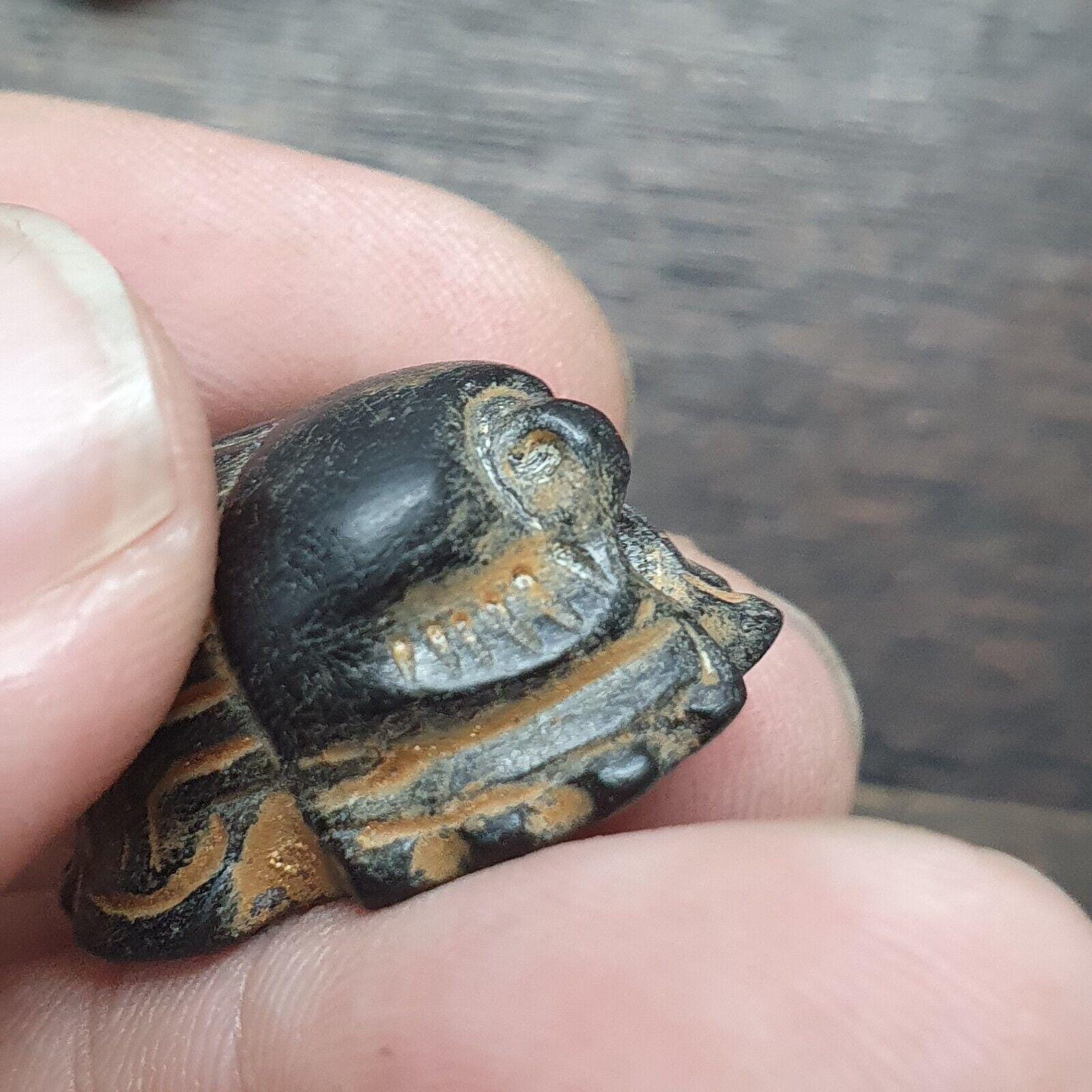 Mysterious Animals Antique Jewelry Egyptian Art Scarab Stamp Bead ...