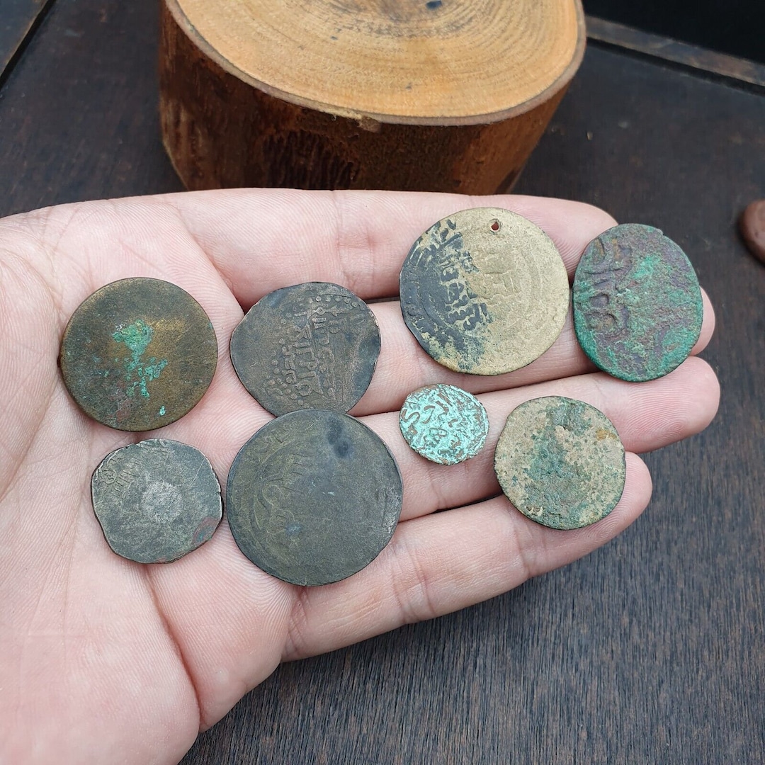 8 Antique Islamic Coins Himyar, Abbasid, Himyarite Kingdom, Ottoman ...