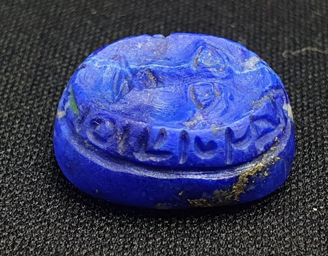 Ancient Achaemenid-sassanian Persian Afghan Lapis Stamp Seal W Pahlavi ...