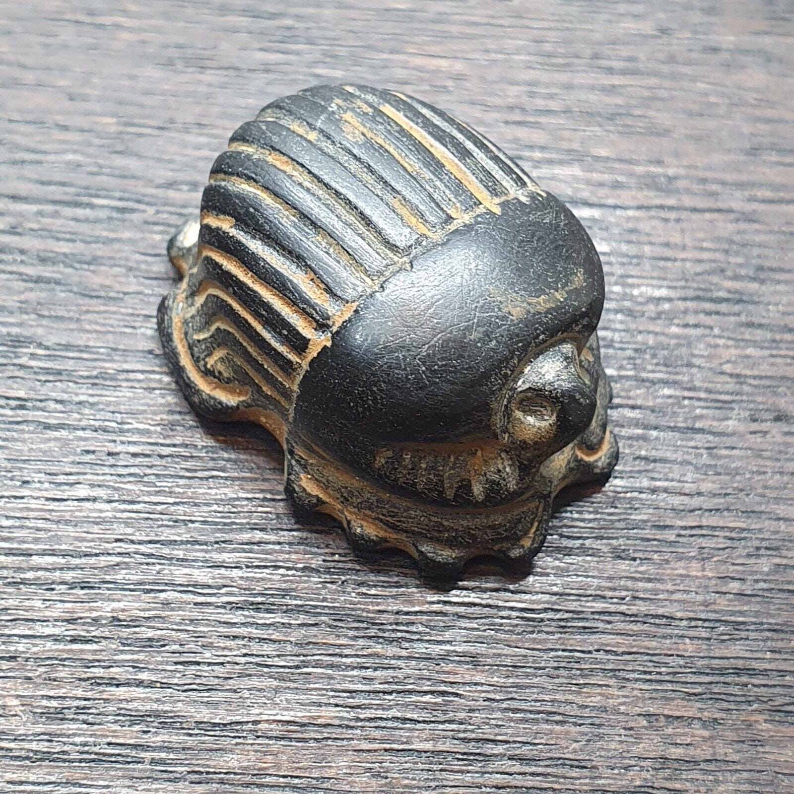 Mysterious Animals Antique Jewelry Egyptian Art Scarab Stamp Bead ...