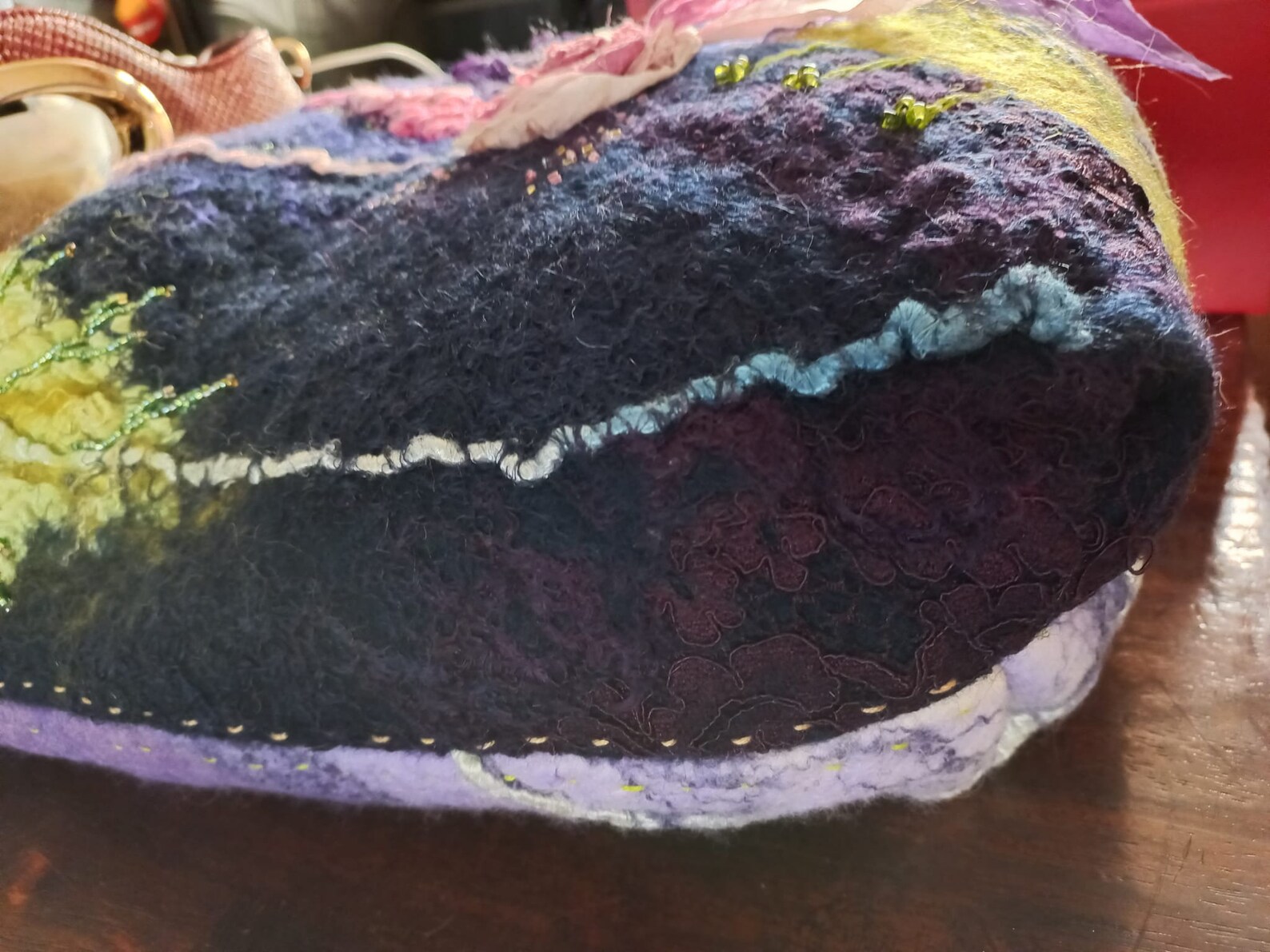 Handmade Felt Bag, Crossbody Felt Bag, Art Felt, Shoulder Bag ...