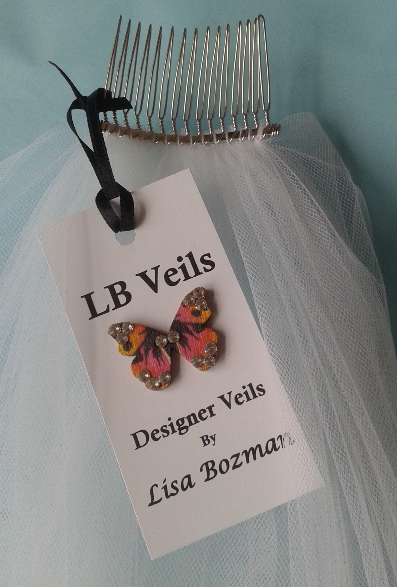 Grey Wedding Veil, Crystal Veil, 1 Single Tier, Light Grey Veil, Grey ...