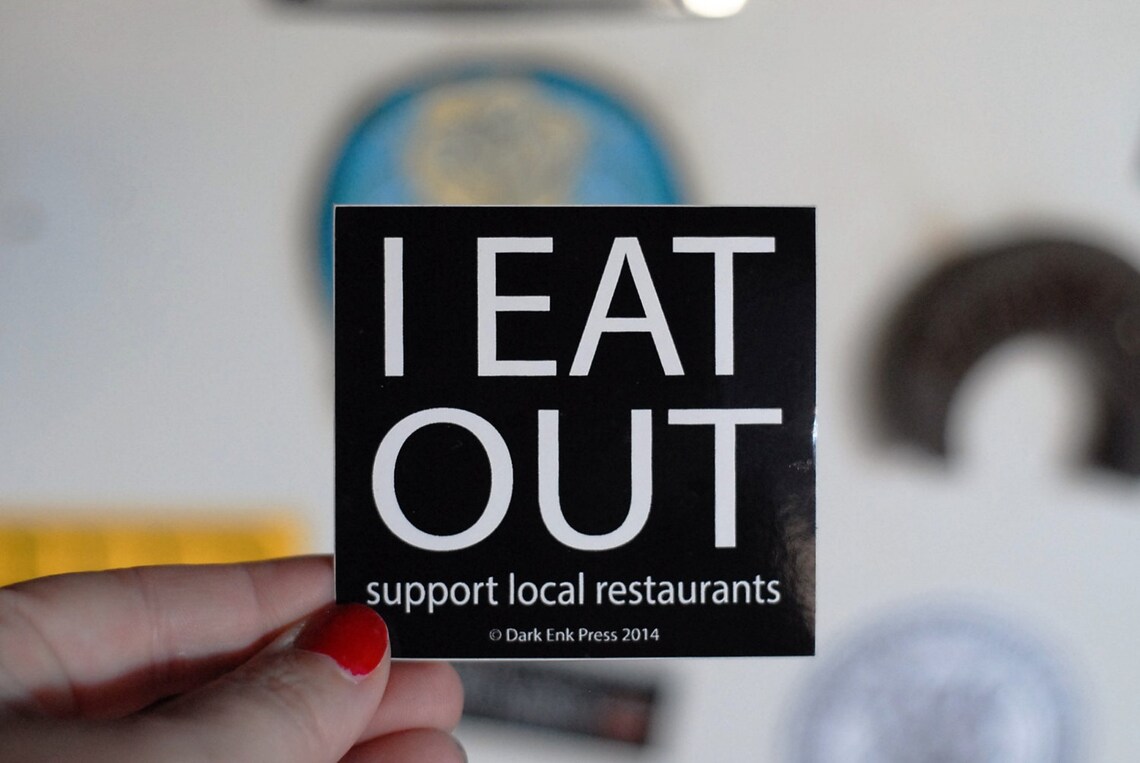 Foodie Sticker I Eat Out - Etsy
