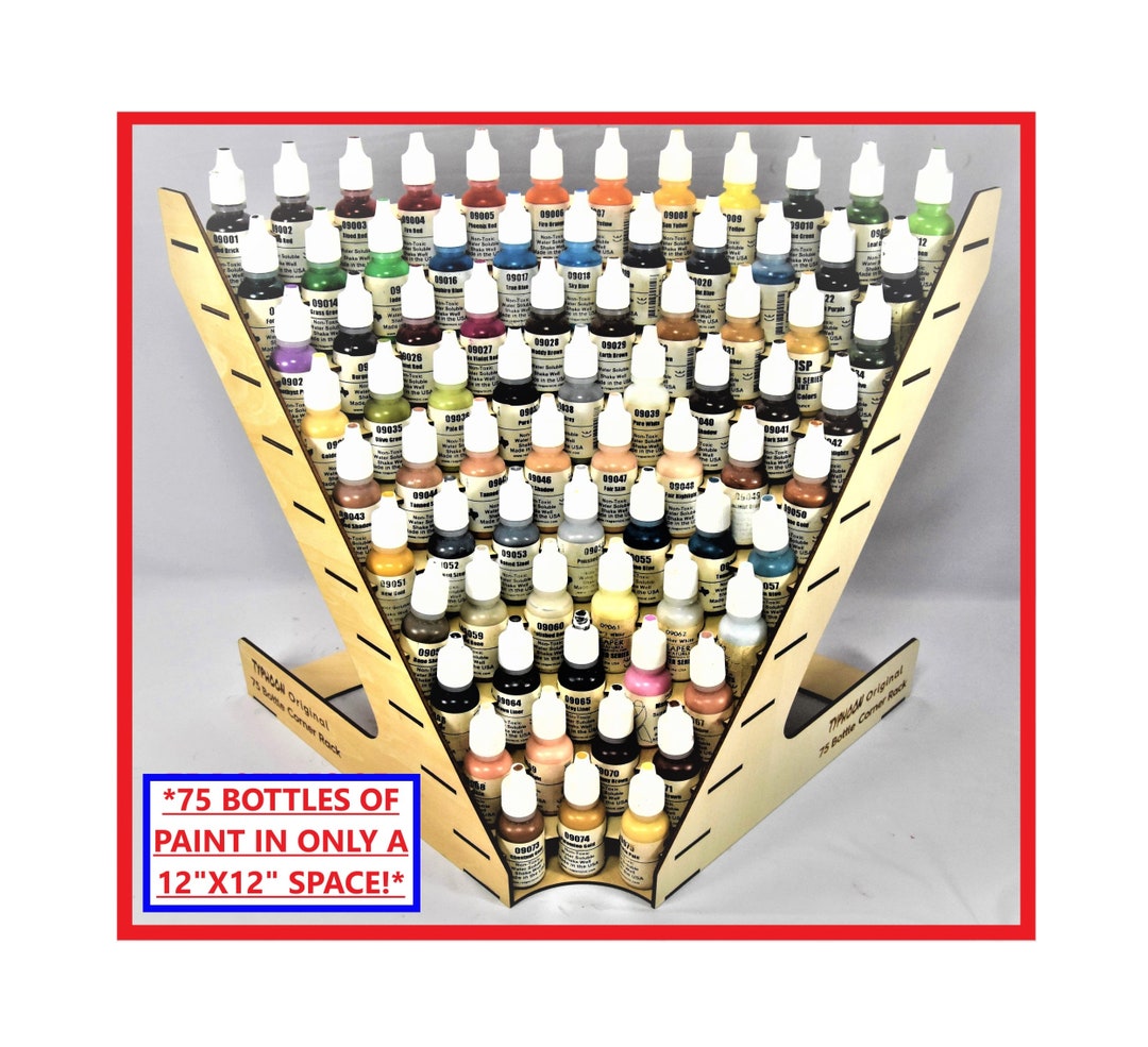 Typhoon 75 Bottles Hobby Paint Rack Inner Corner USA - Etsy