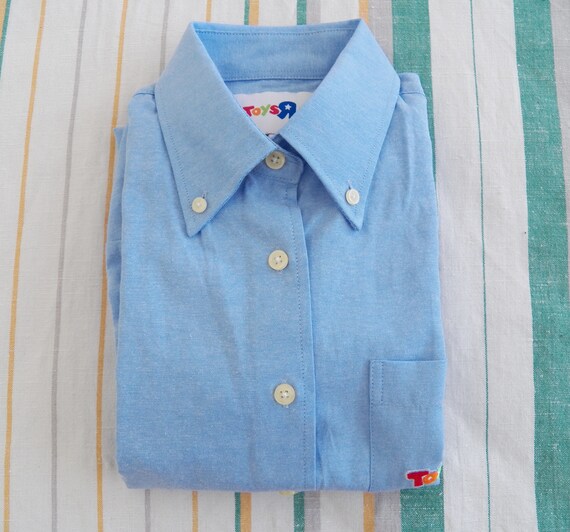 Vintage Toys "R" Us WOMENS Uniform Employee SHIRT Blu… - Gem