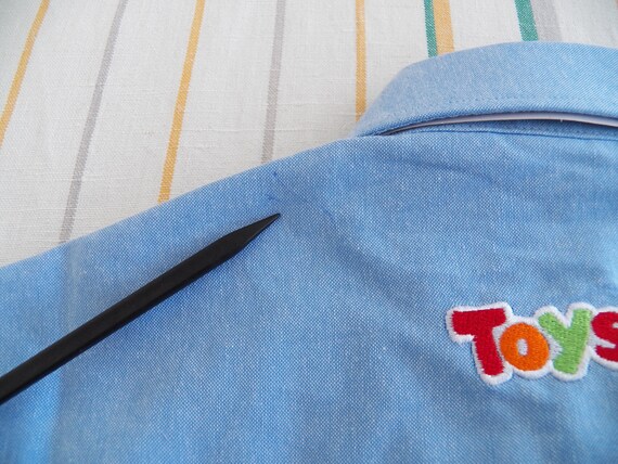 Vintage Toys "R" Us WOMENS Uniform Employee SHIRT Blu… - Gem