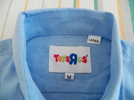 Vintage Toys "R" Us WOMENS Uniform Employee SHIRT Blu… - Gem