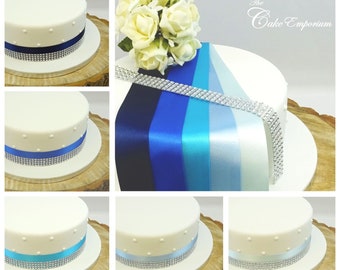 Blue Satin Ribbon - Etsy
