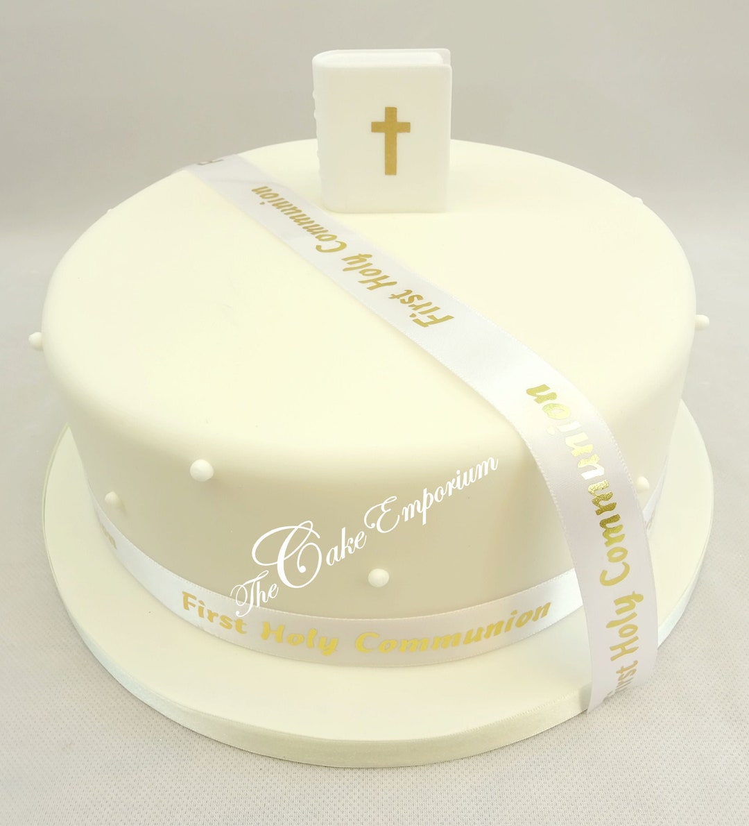 1st First Holy Communion Bible & Ribbon Set Cake Topper Ornament ...