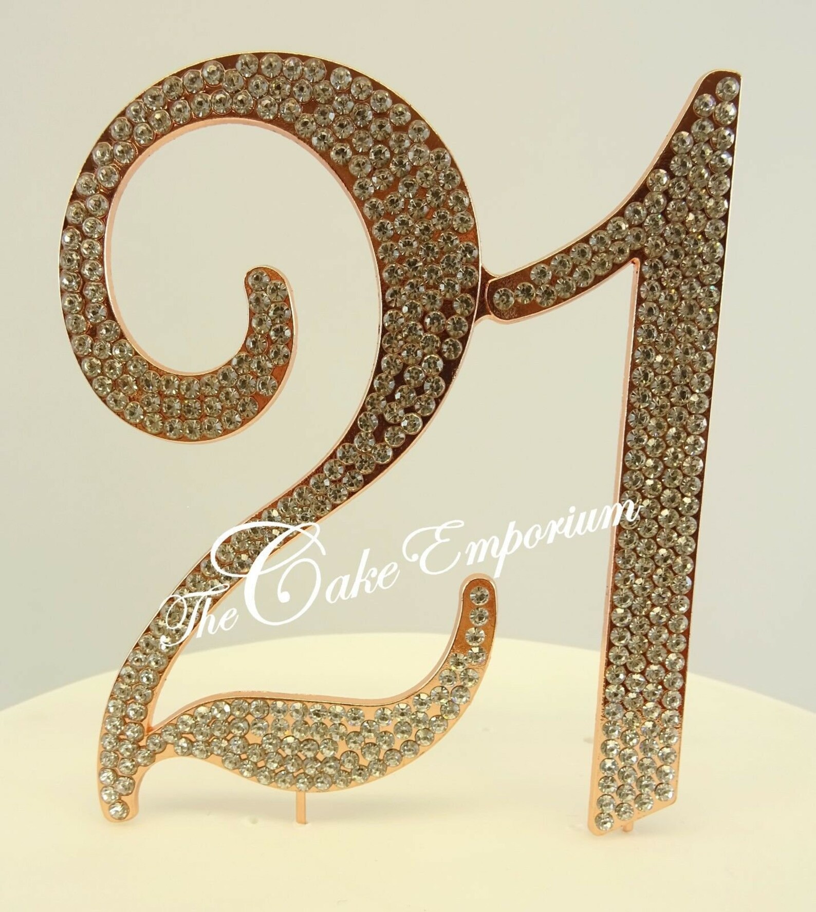XL Large Diamante Rhinestone Birthday Number 18 21 Rose Gold - Etsy