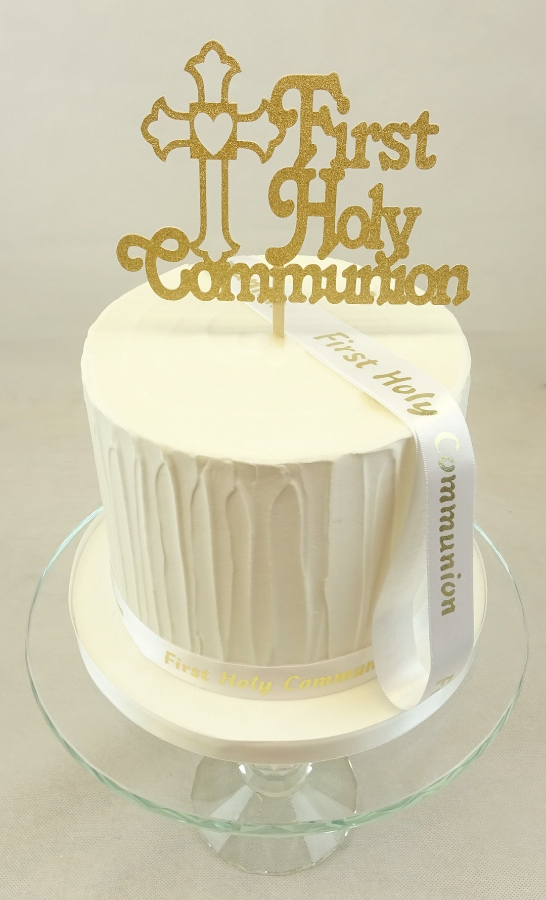 First Holy Communion Large Motto Plaque Gold or Silver With Gold or ...