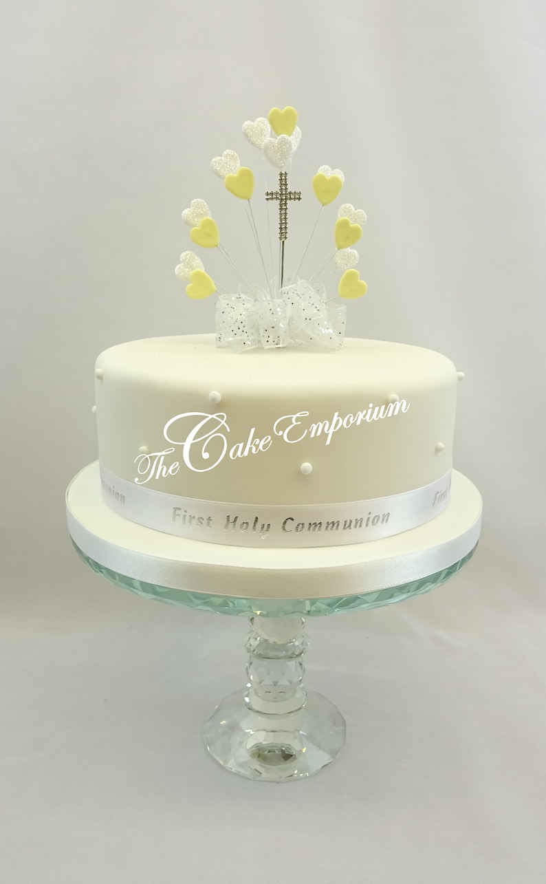 First 1st Holy Communion Boy Girl Heart or Star Burst Diamante | Etsy
