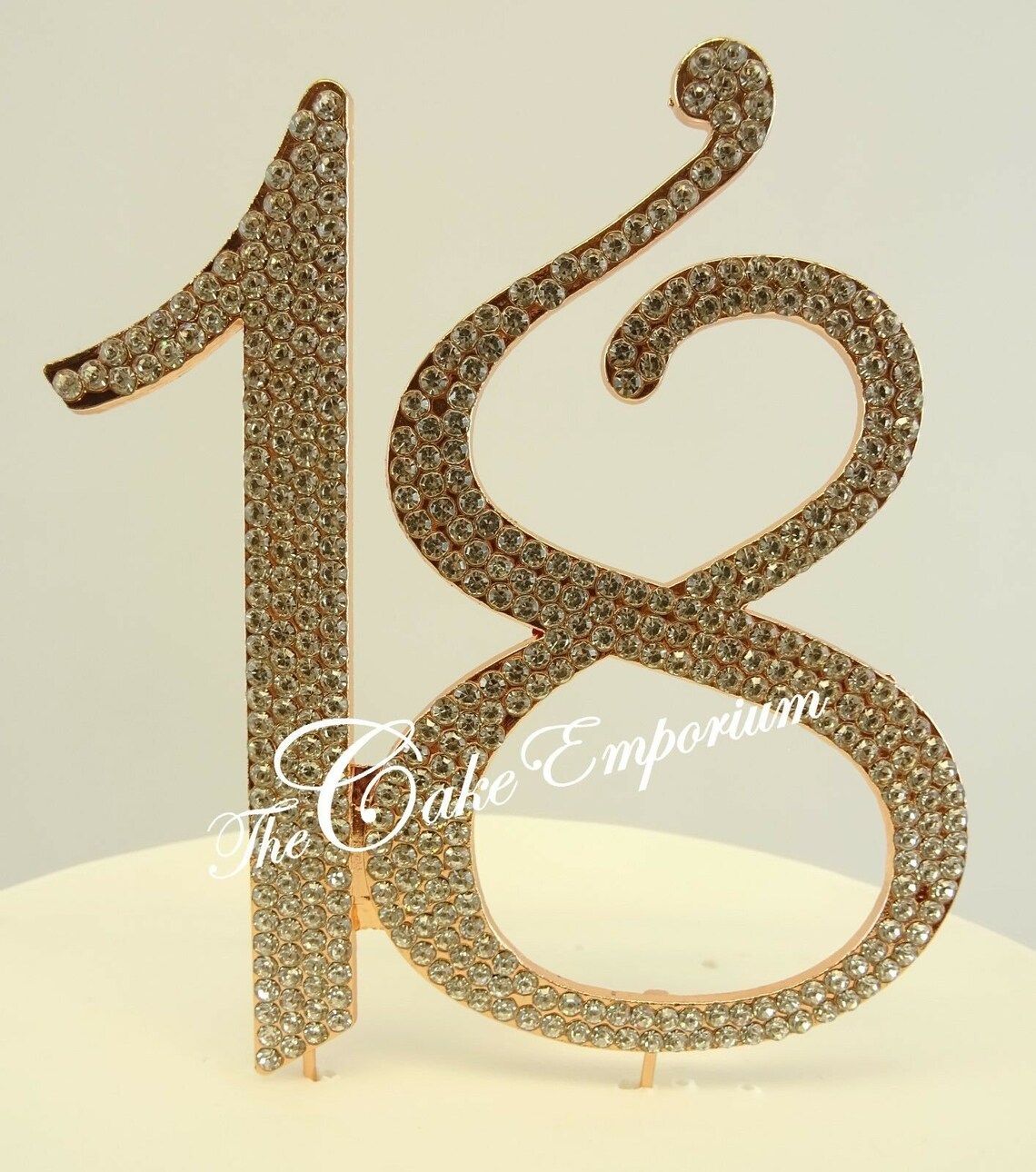 XL Large Diamante Rhinestone Birthday Number 18 21 Rose Gold - Etsy