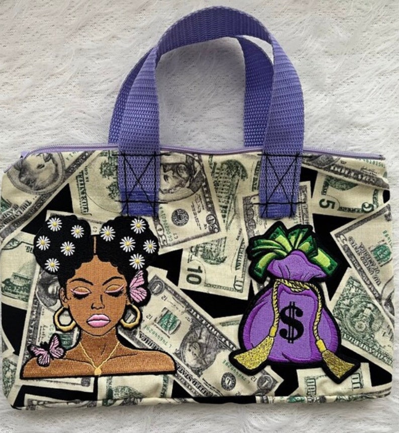 I Get Money Bag Patch Purple 4” in Size - Etsy