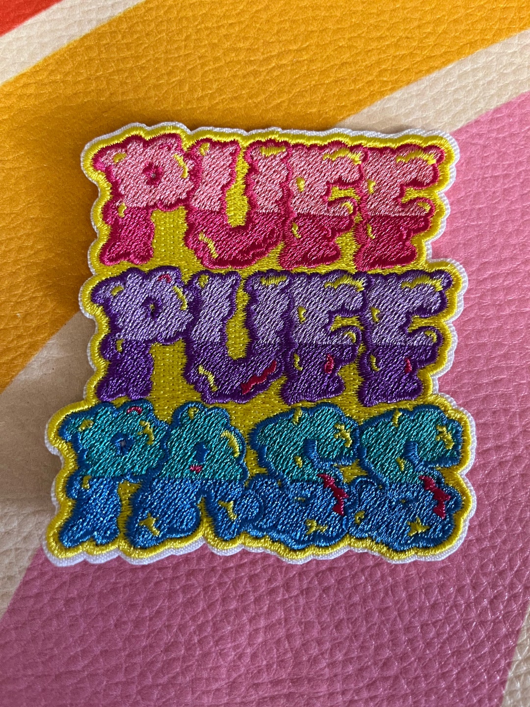 Puff Puff Pass Patch 3 1/2 in Size Irons On - Etsy