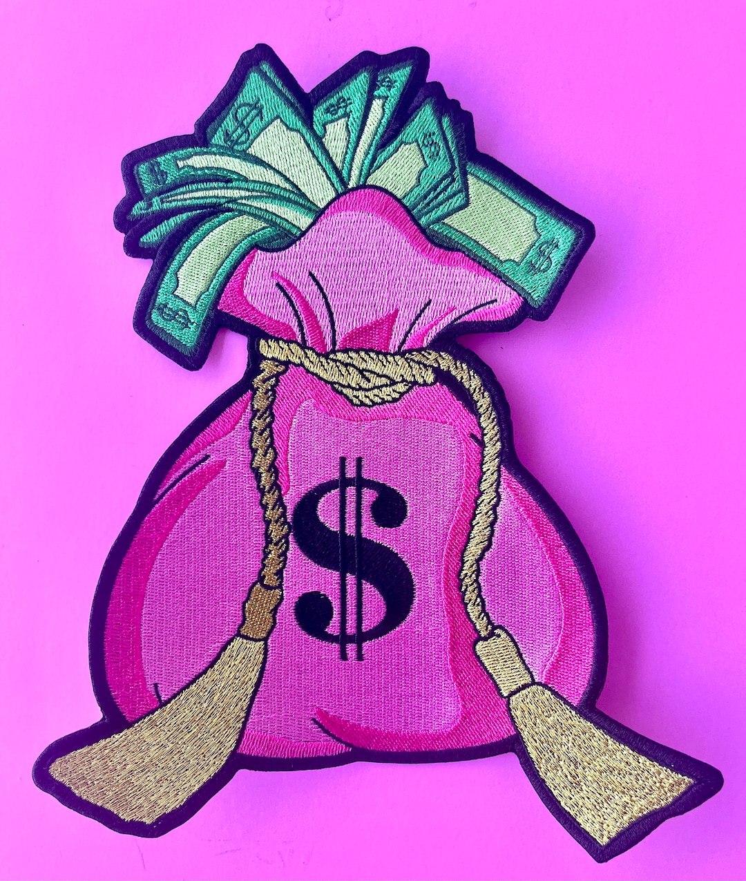 I Get Money Patch Large 9 Inches in Size - Etsy
