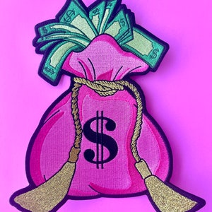 I Get Money Patch Large 9 Inches in Size - Etsy