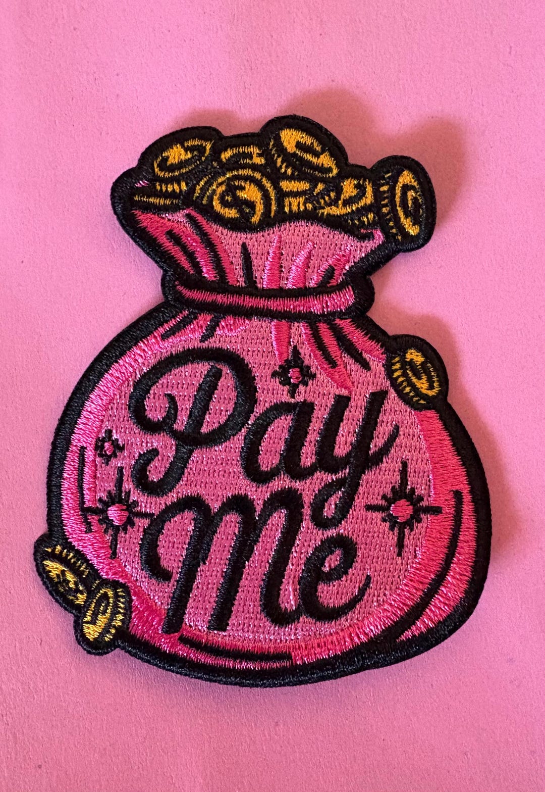 Pay Me in Gold Money Bag Patch 3 1/2 Inches in Size Irons On - Etsy
