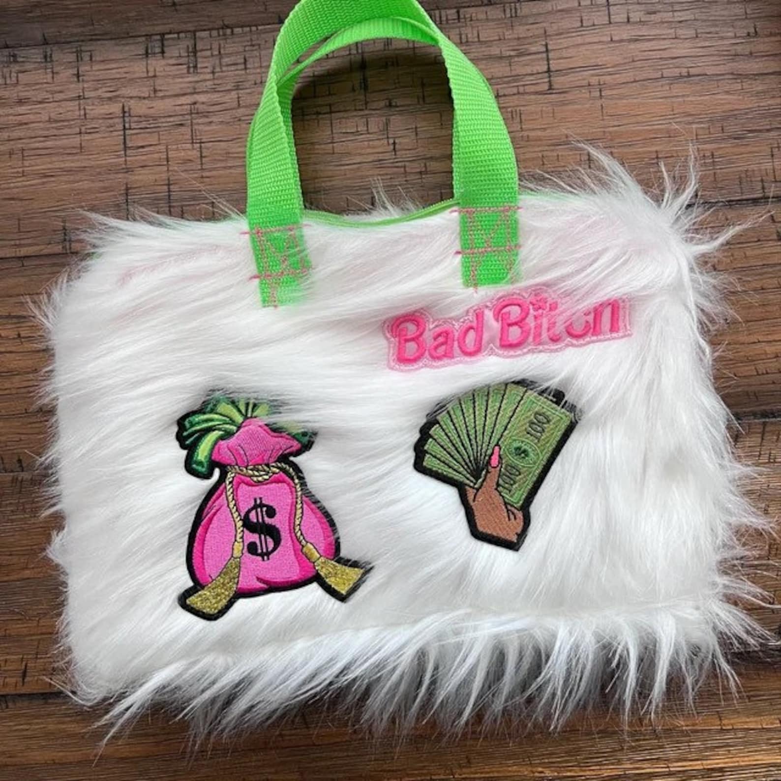 I Get Money Patch 3 1/2 Inch Iron on Patch Pink Money Bag - Etsy
