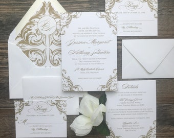 Baroque Invitation - Etsy