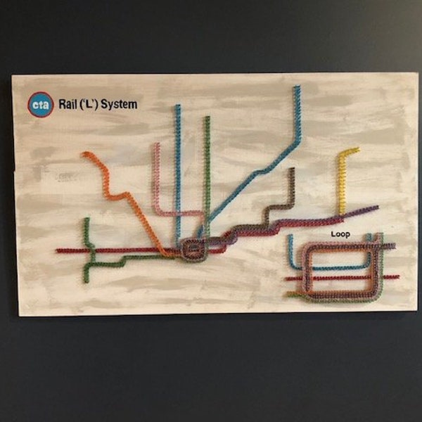 String Art Train - Etsy