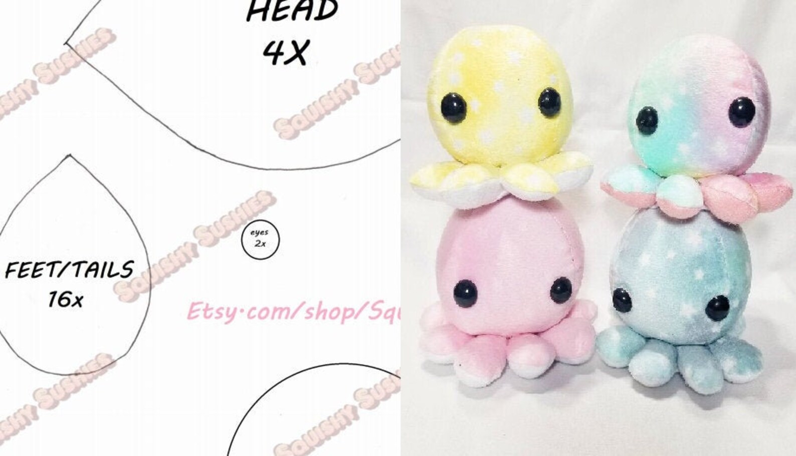 PDF. Digital Octopus Tako Plushie Pattern ONLY - Etsy