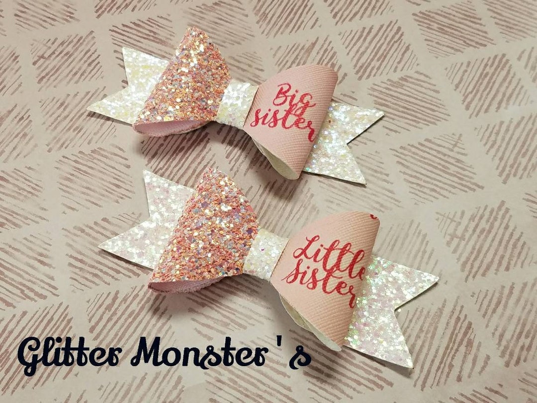 Sister Hair Bow Set Big Sister & Little Sister Bowlittle - Etsy