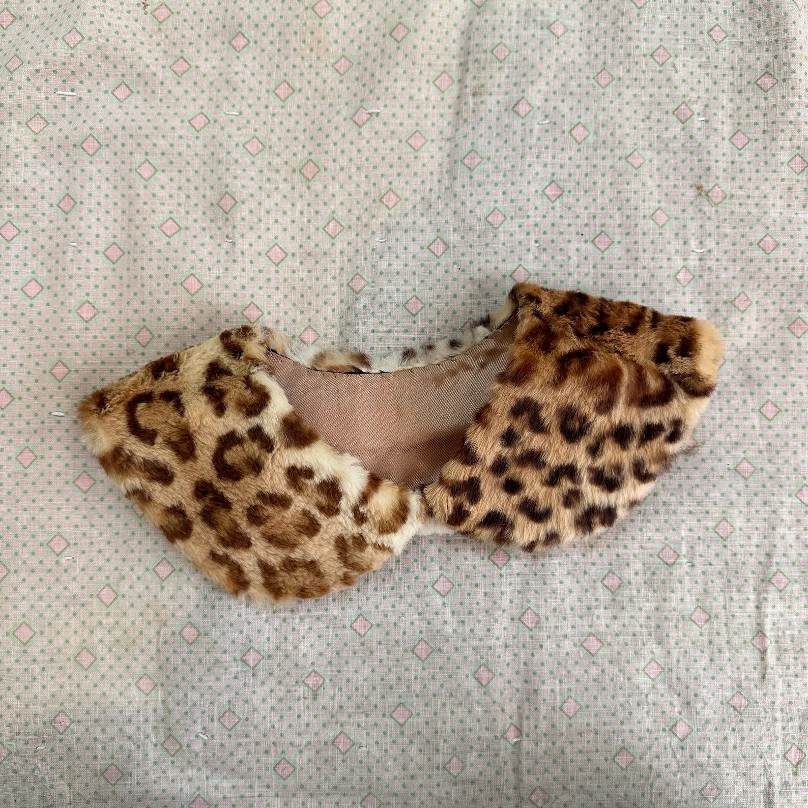 1950s Leopard Fur Collar - Etsy