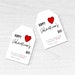 Valentine's Gift Tags. Gift Tags for Valentine's Day. | Etsy
