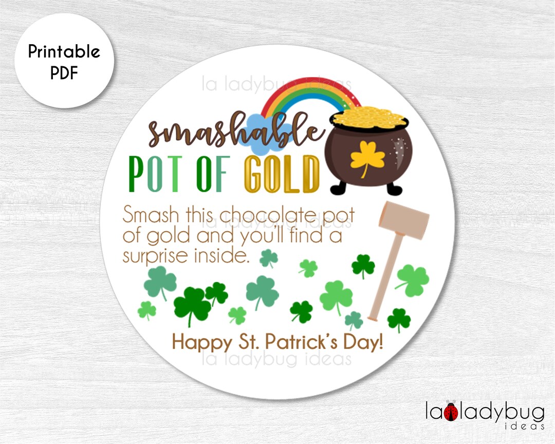 Breakable Pot Og Fold Tag. Breakable Chocolate Tag. Printable Tags for ...