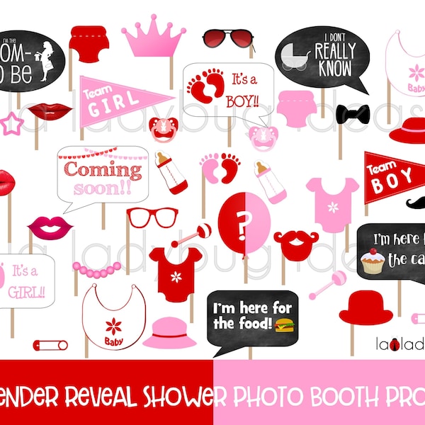 Photo Booth Gender Reveal - Etsy