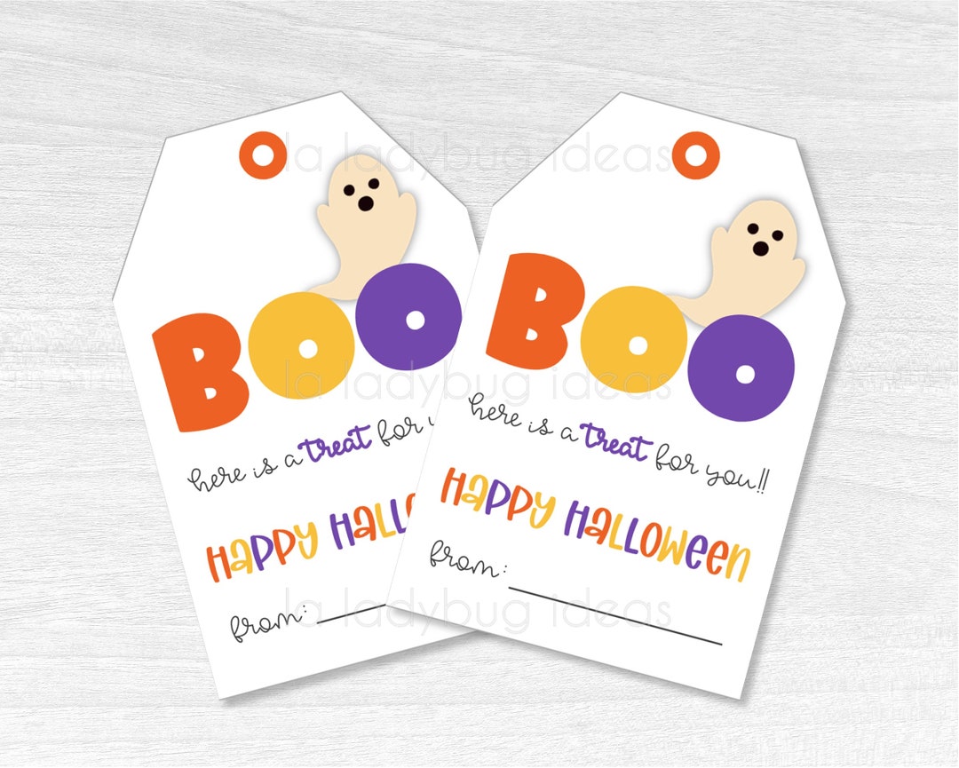 Halloween Printable Tags. Gift Tags for Halloween. Printable PDF ...