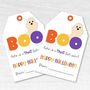 Halloween Printable Tags. Gift Tags for Halloween. Printable PDF ...