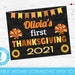 Editable First Thanksgiving Sign. Printable My First Thanksgiving Sign ...