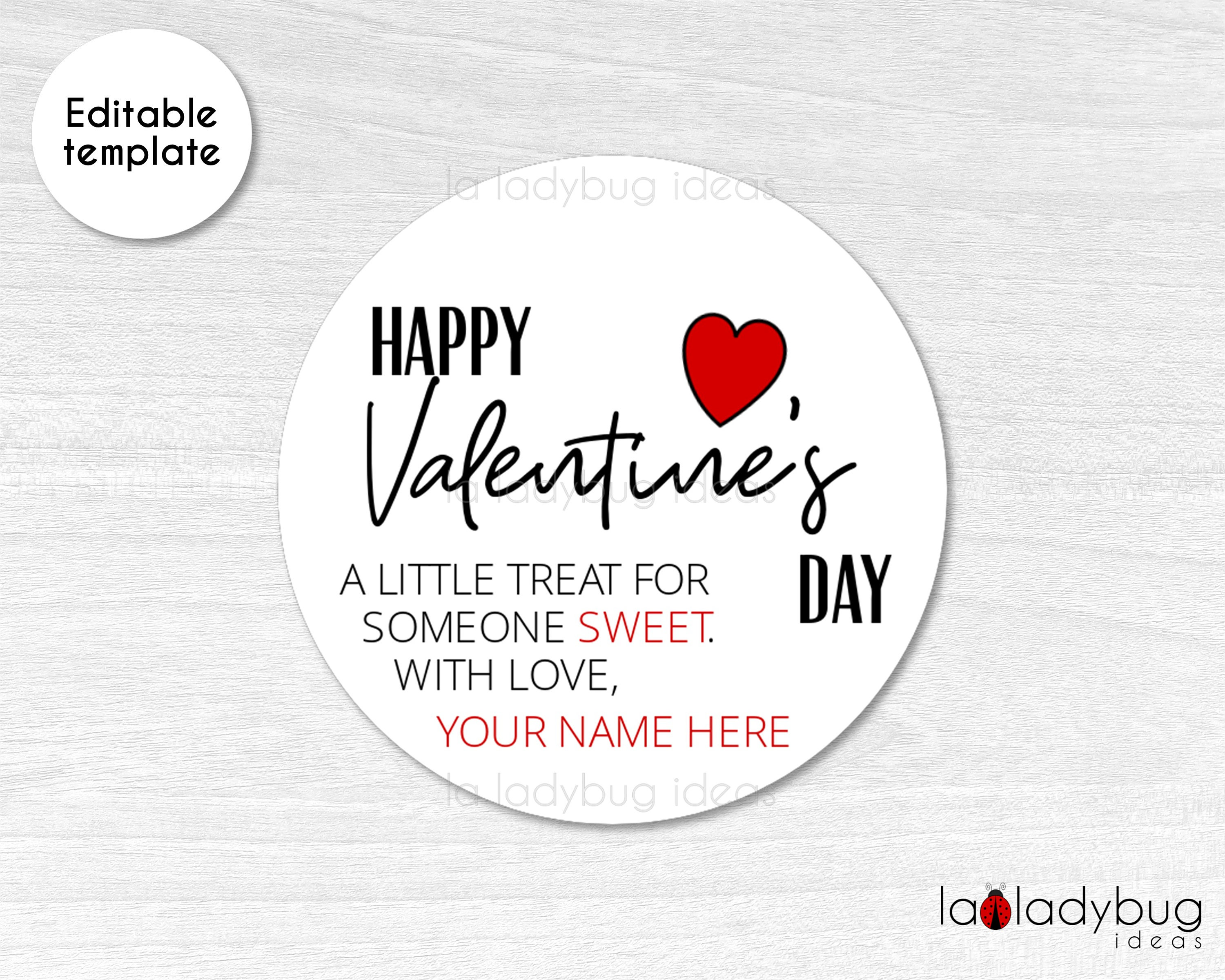 Valentines Day Gift tags EDITABLE. Printable Valentine's | Etsy