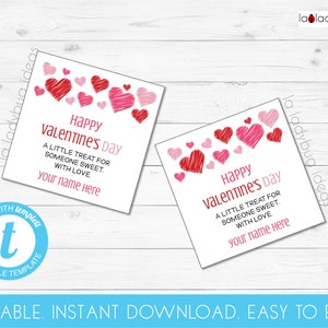 Editable Valentine's Day Gift Tags. Printable Valentines Day Tags ...