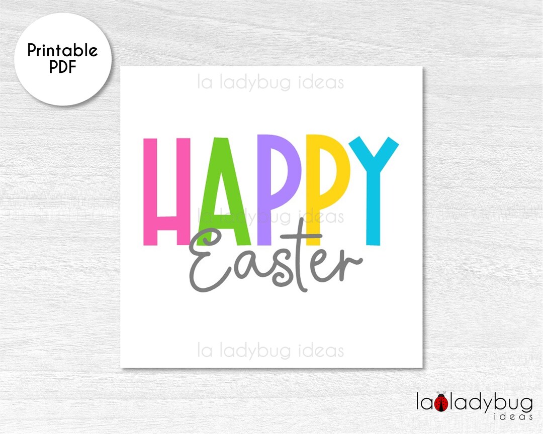 Printable Easter Tags. Easter Cookie Card. Easter Cookie Tags ...