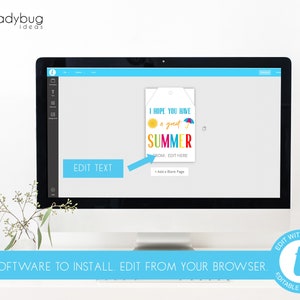 Summer Gift Tags. Editable and Printable Gift Tags for Summer ...