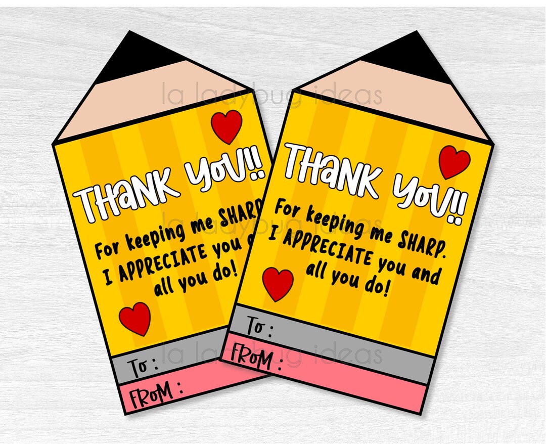 Teacher Appreciation Day Tag. Printable Gift Tags for Teacher ...
