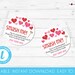 Valentines Day Gift Tags EDITABLE. Breakable Heart. Printable Valentine ...