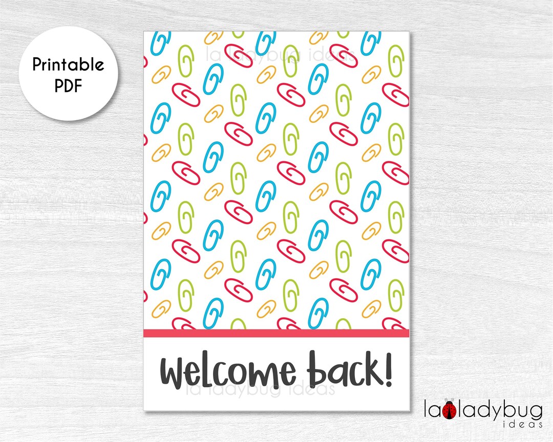 Welcome Back to School Cookie Card. Back to School Card for Cookies ...