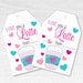Valentine's Day Gift Tags. Gift Tags for Valentine's Day. Printable PDF ...