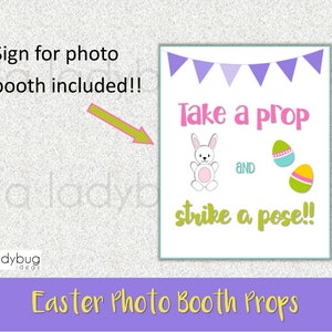Easter Photo Booth Props. Printable. Easter Day Photo Props. DIY Photo ...