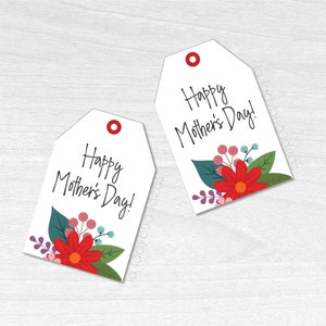 Mothers Day Tags. Gift Tags for Mom. Printable PDF. Instant Download ...